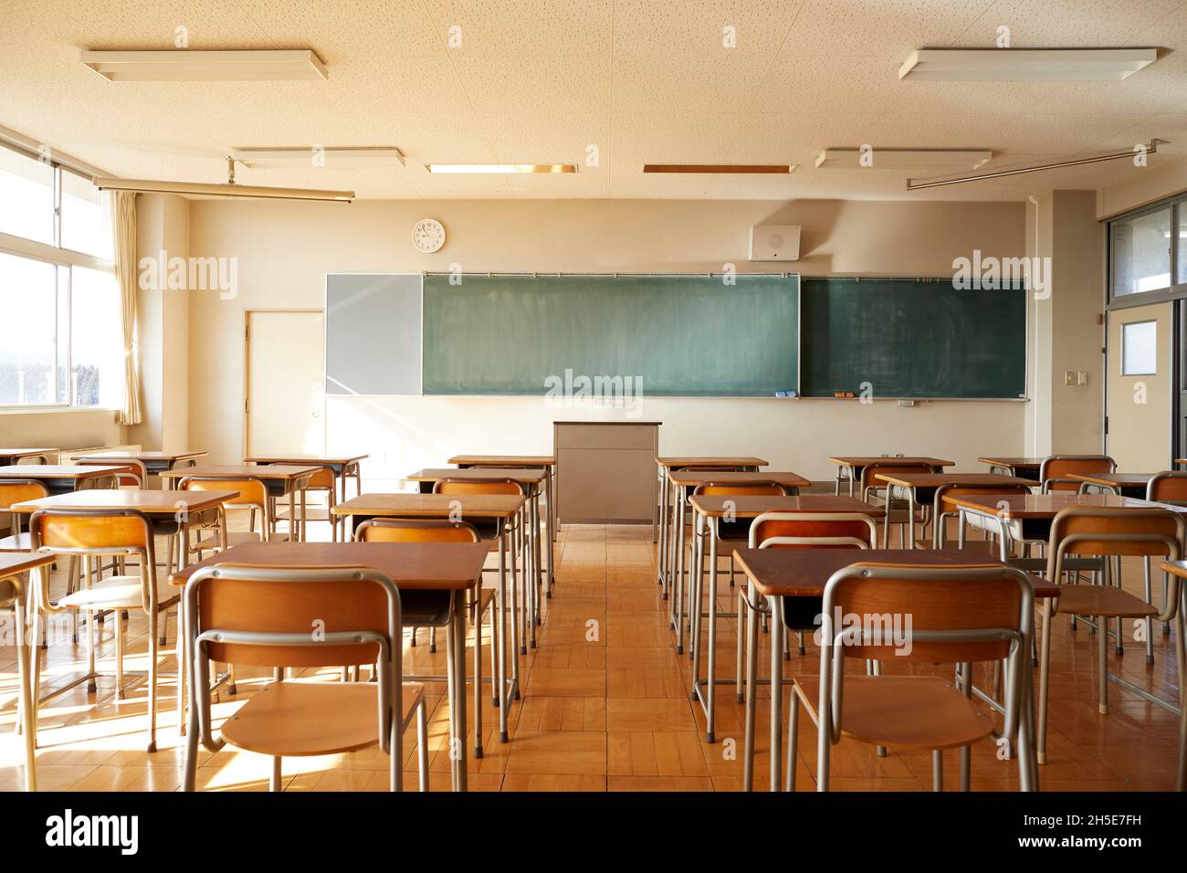 Empty school interior Stock Photo - Alamy