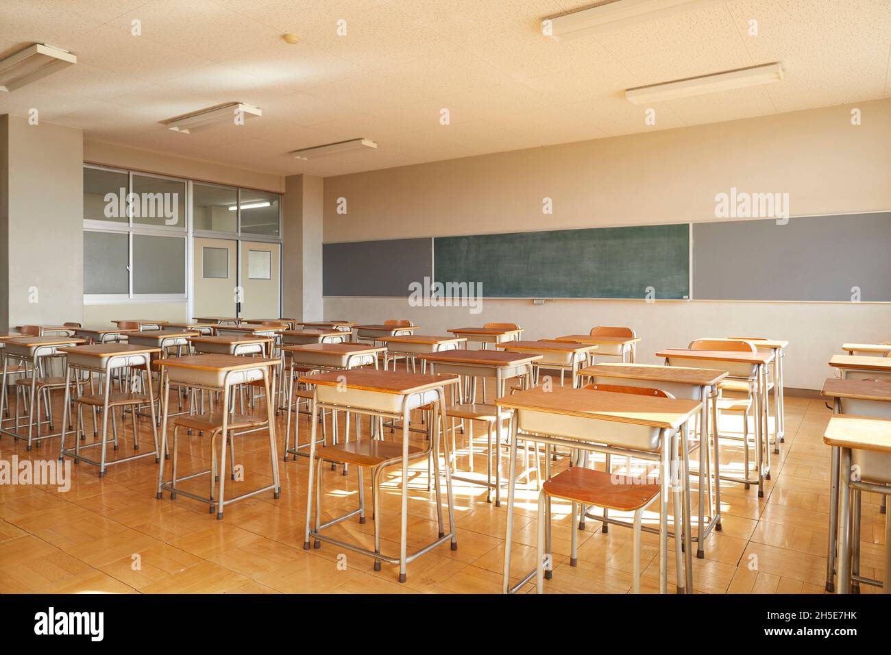 Empty school interior Stock Photo - Alamy