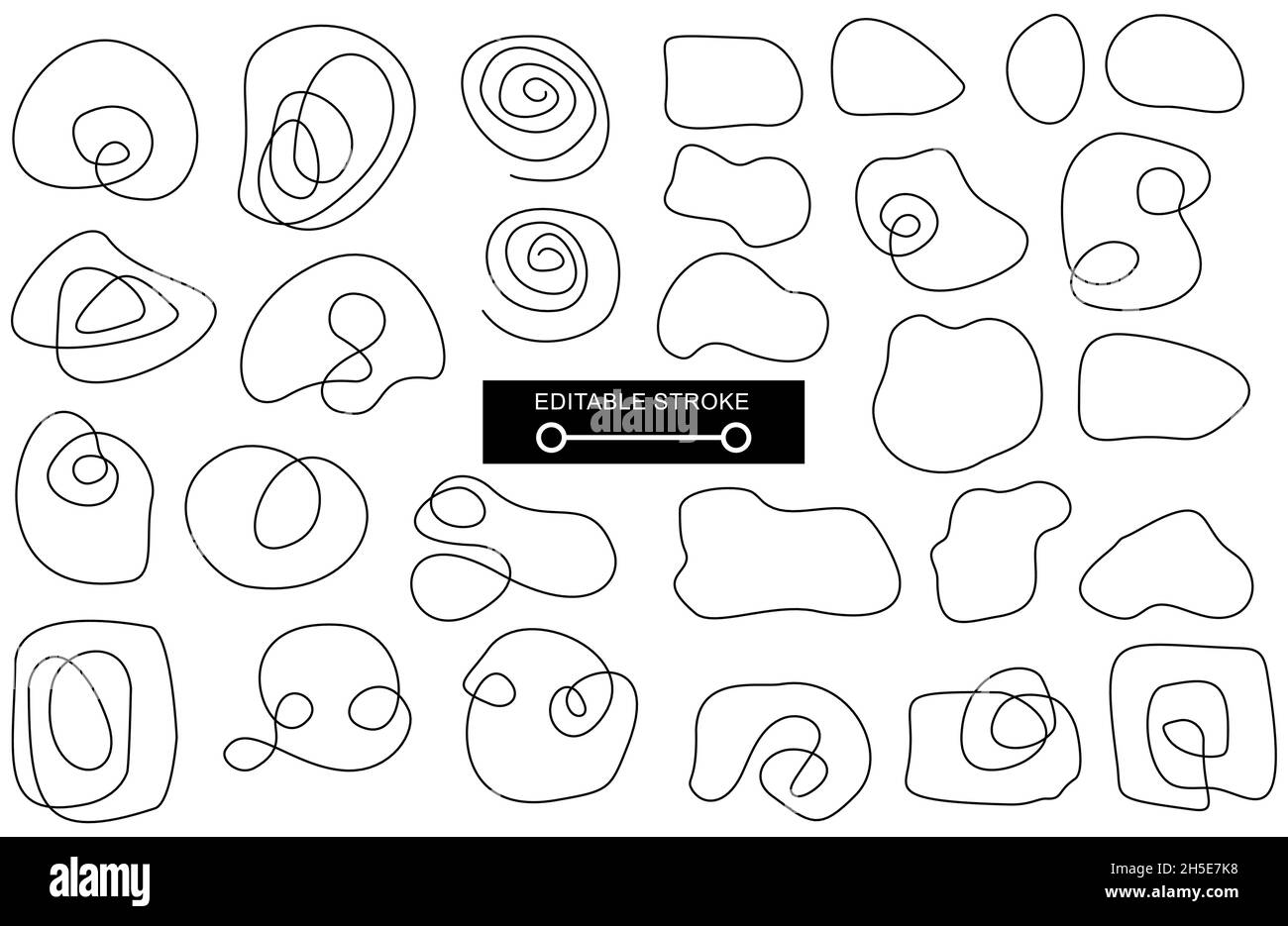 Handwritten lines and shapes. Handwritten marker design elements Stock ...