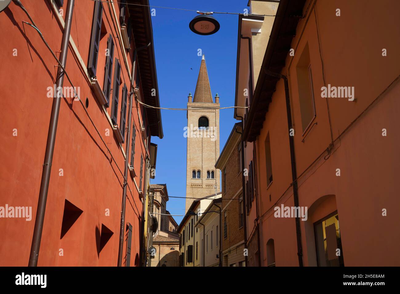 Forli, Emilia-Romagna, Italy: historic buildings at morning Stock Photo ...