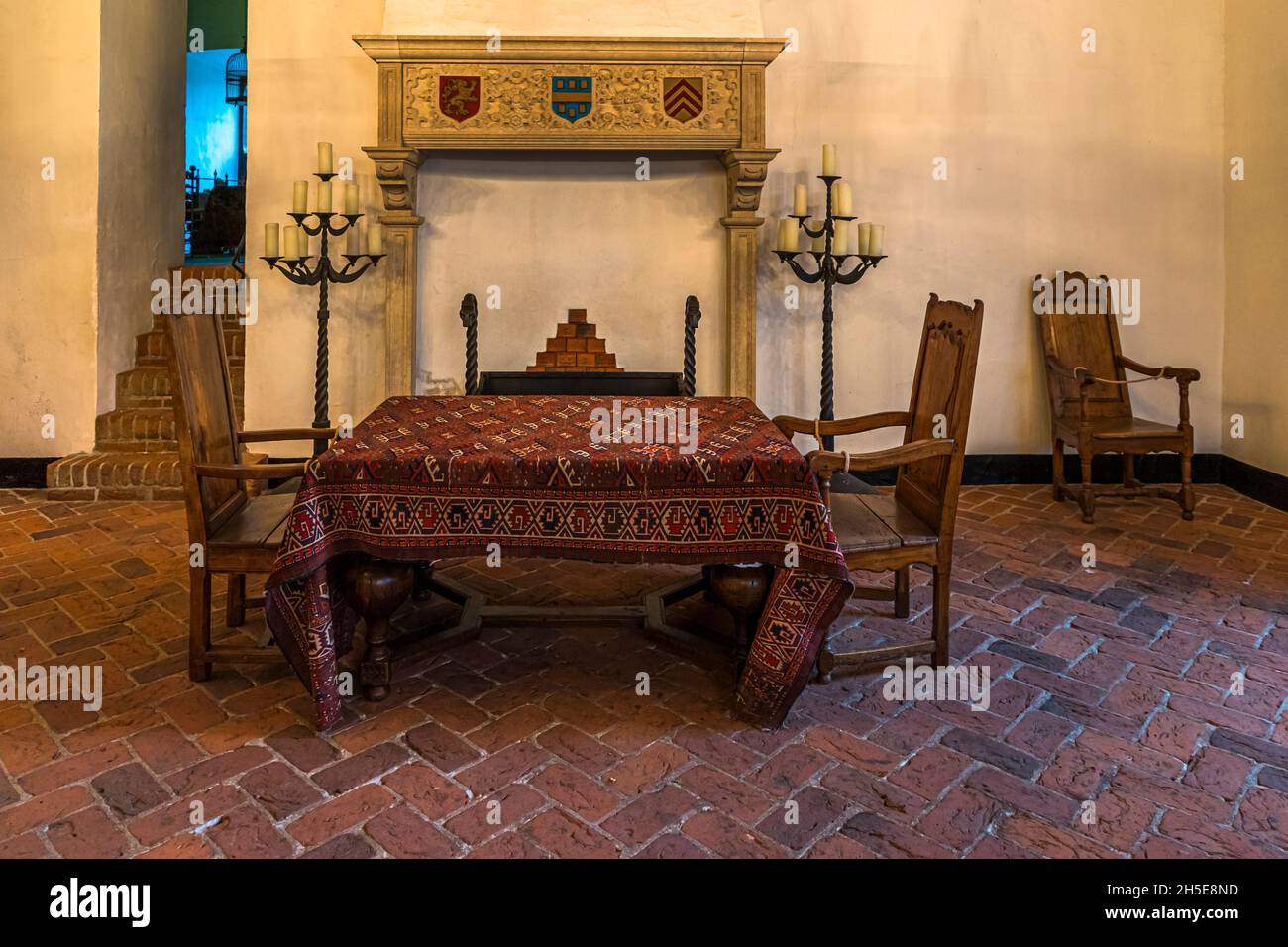 Doorwerth Castle houses three museums. Doorwerth, Netherlands Stock ...