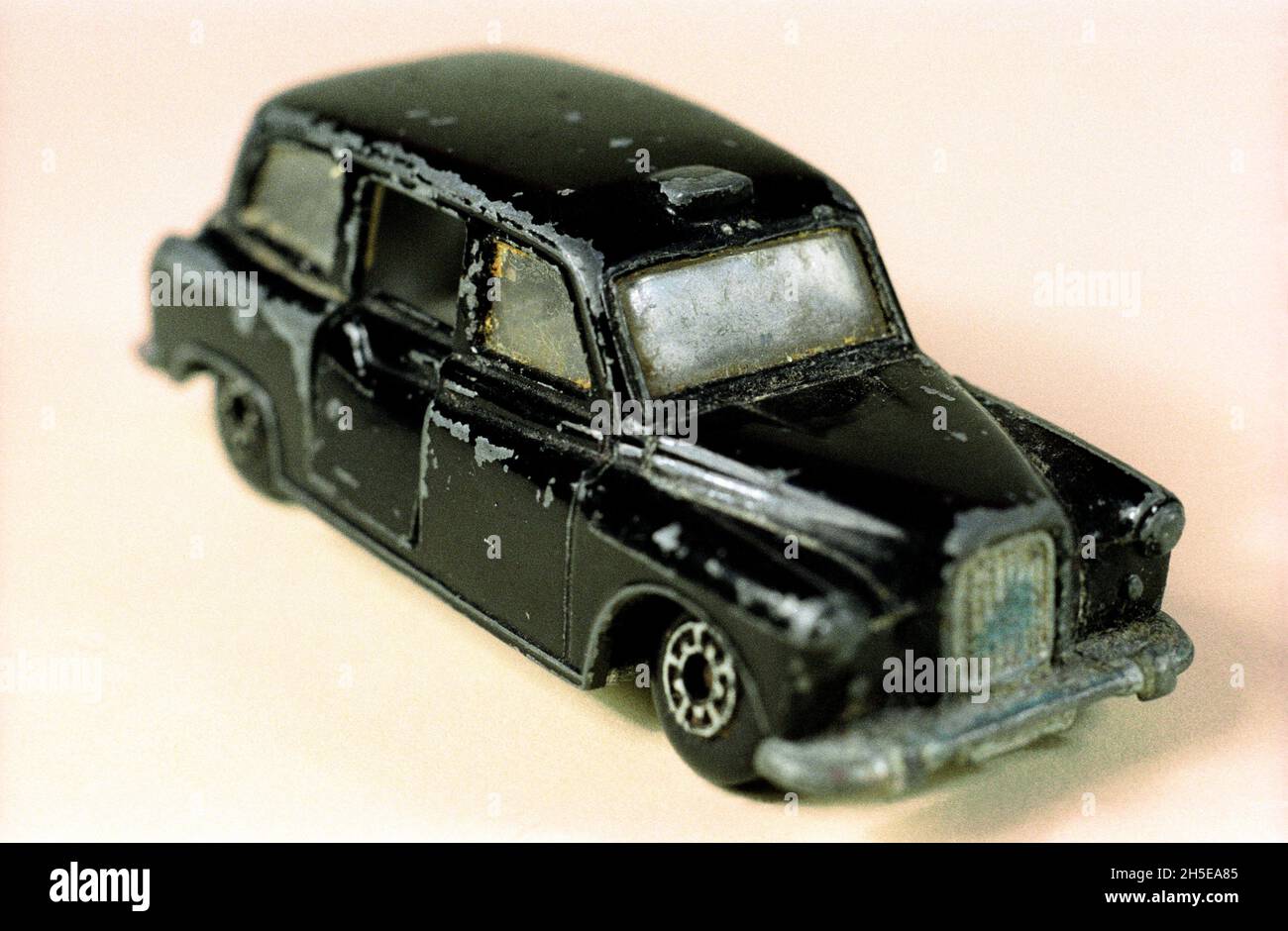 Black Taxi Toy Car Stock Photo - Alamy