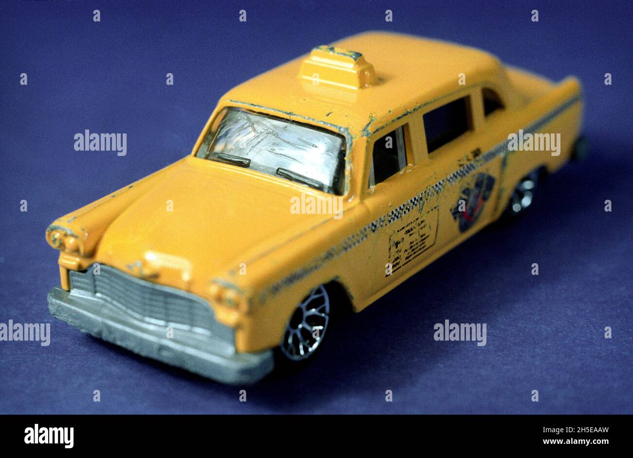 New York Yellow Taxi Toy Car Stock Photo - Alamy