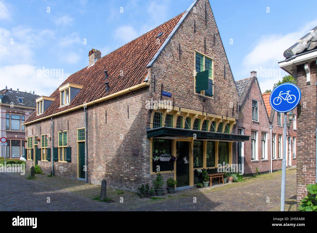 Alkmaar, The Netherlands-June 2021: View of one of the historic ...