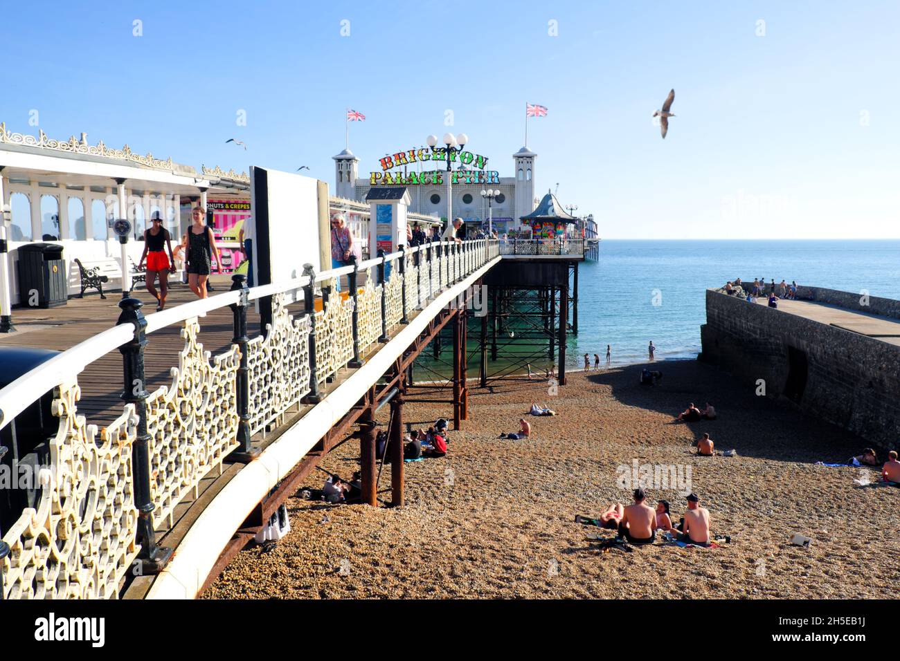 Brighton's Palace Pier is a 1,722ft long Victorian pier in Brighton ...