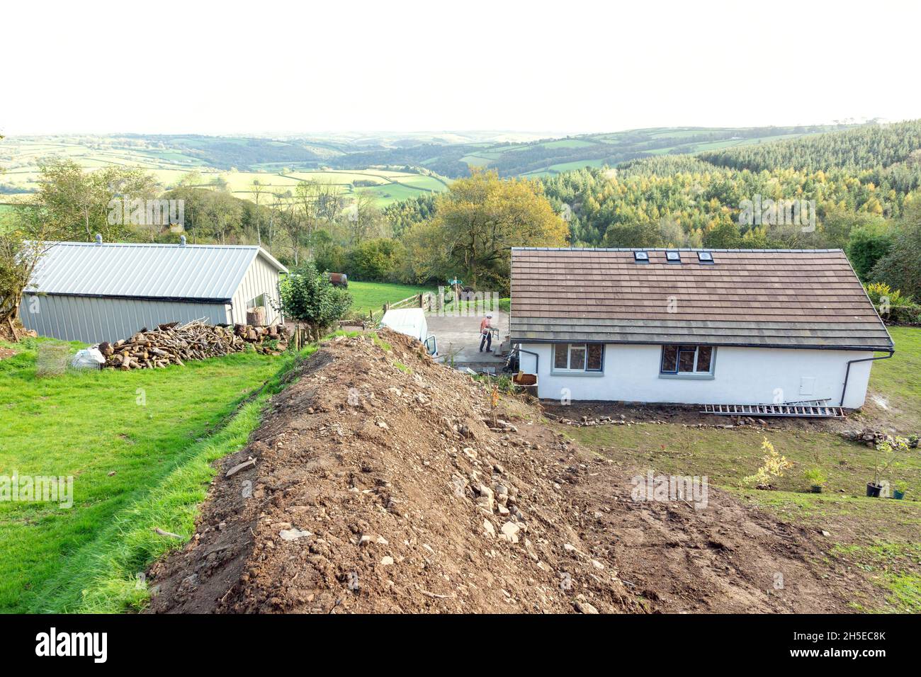 Rural Farm cottage, High Bickington, Devon , England, United Kingdom ...