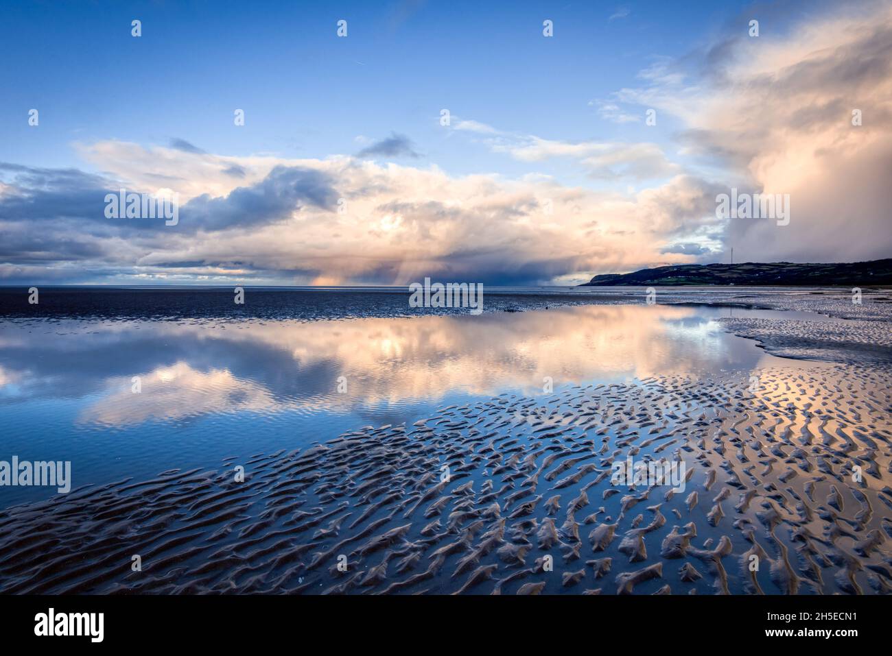Anglesey seascape at Llanddona beach, end of Red Wharf Bay Stock Photo ...
