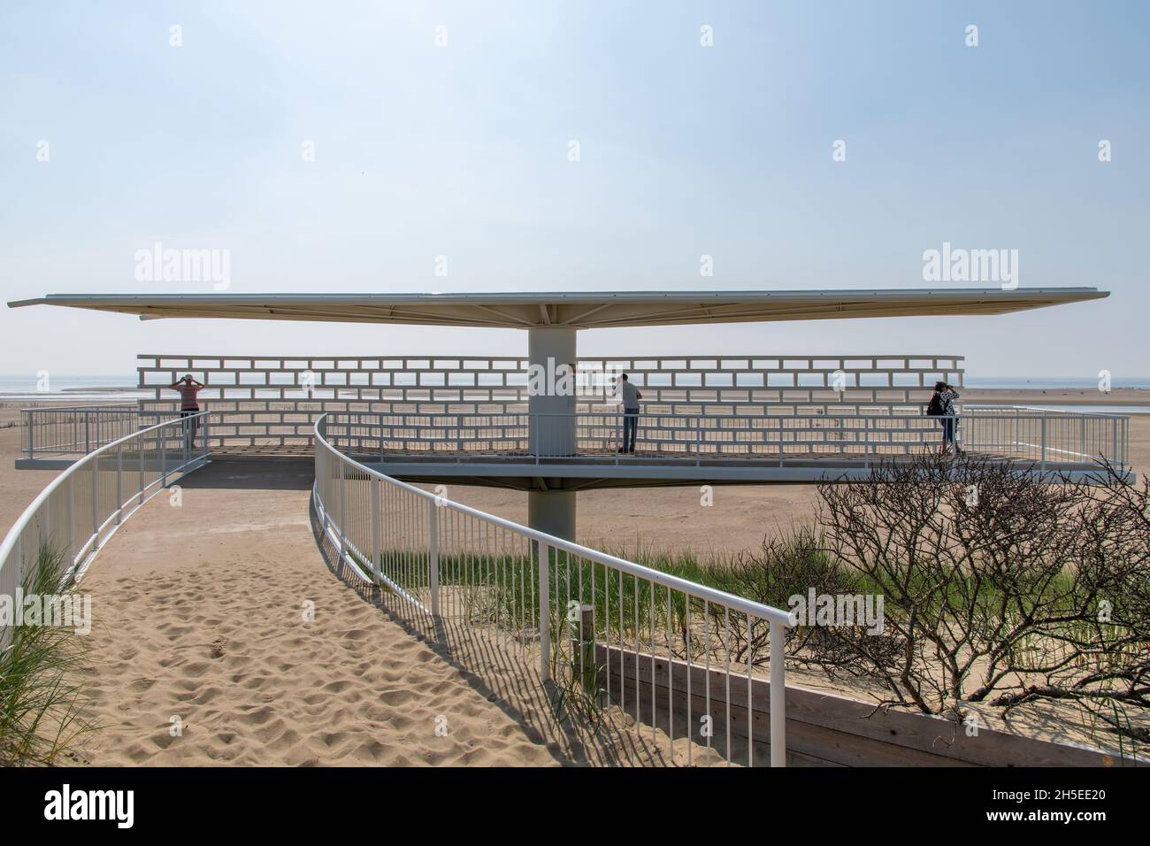 Oudeschild, Texel, The Netherlands-June 2021; Panoramic view of a ...