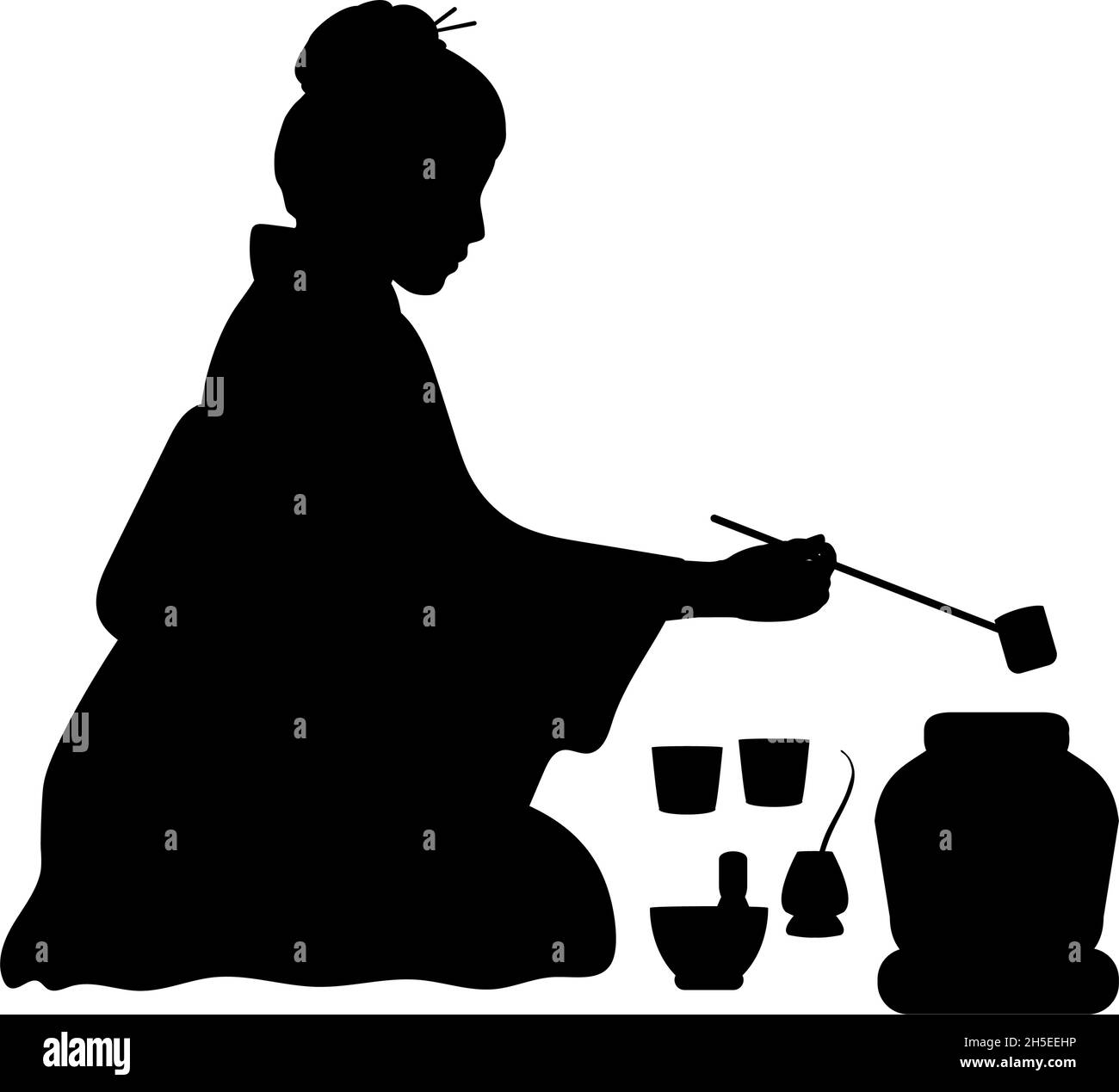 Tea ceremony japan woman Cut Out Stock Images & Pictures - Alamy