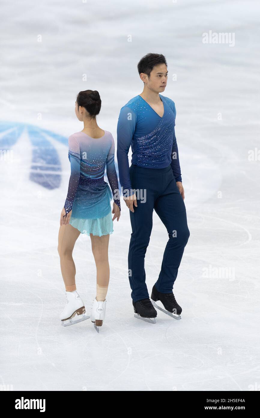 Cheng Peng and Yang Jin from China compete in pairs short program ...