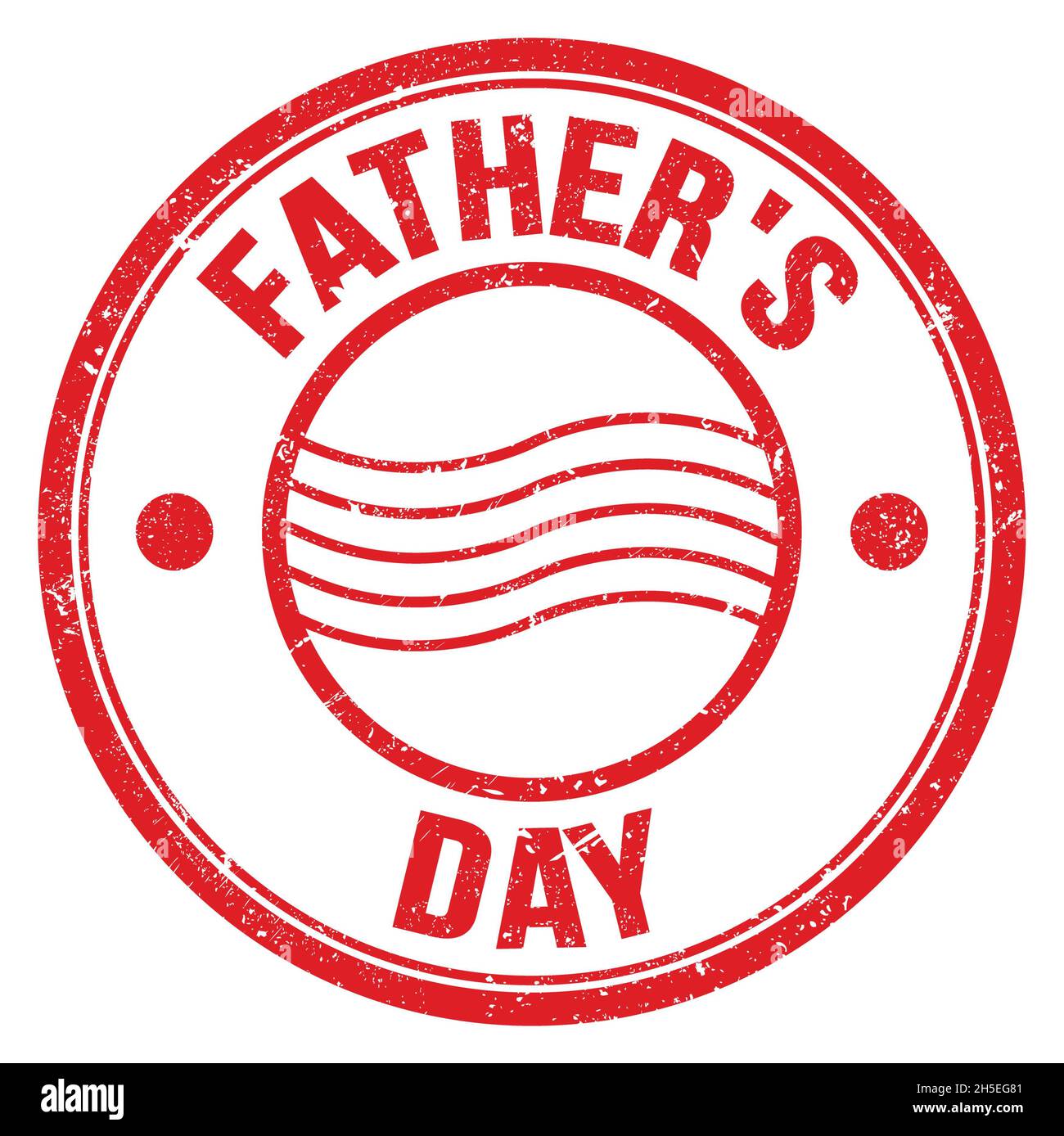 FATHER'S DAY text written on red round postal stamp sign Stock Photo ...