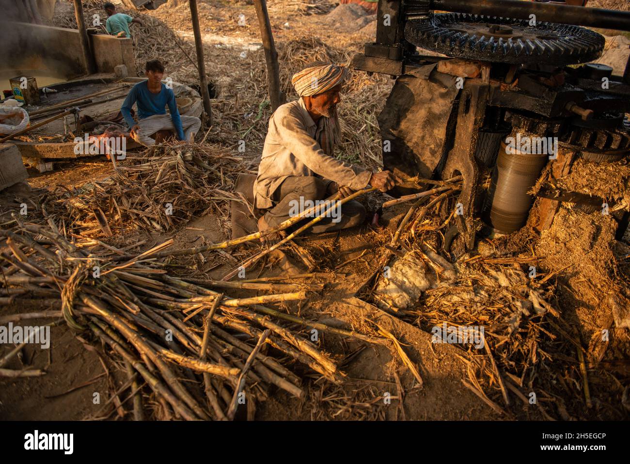 Indian jaggery production hi-res stock photography and images - Alamy