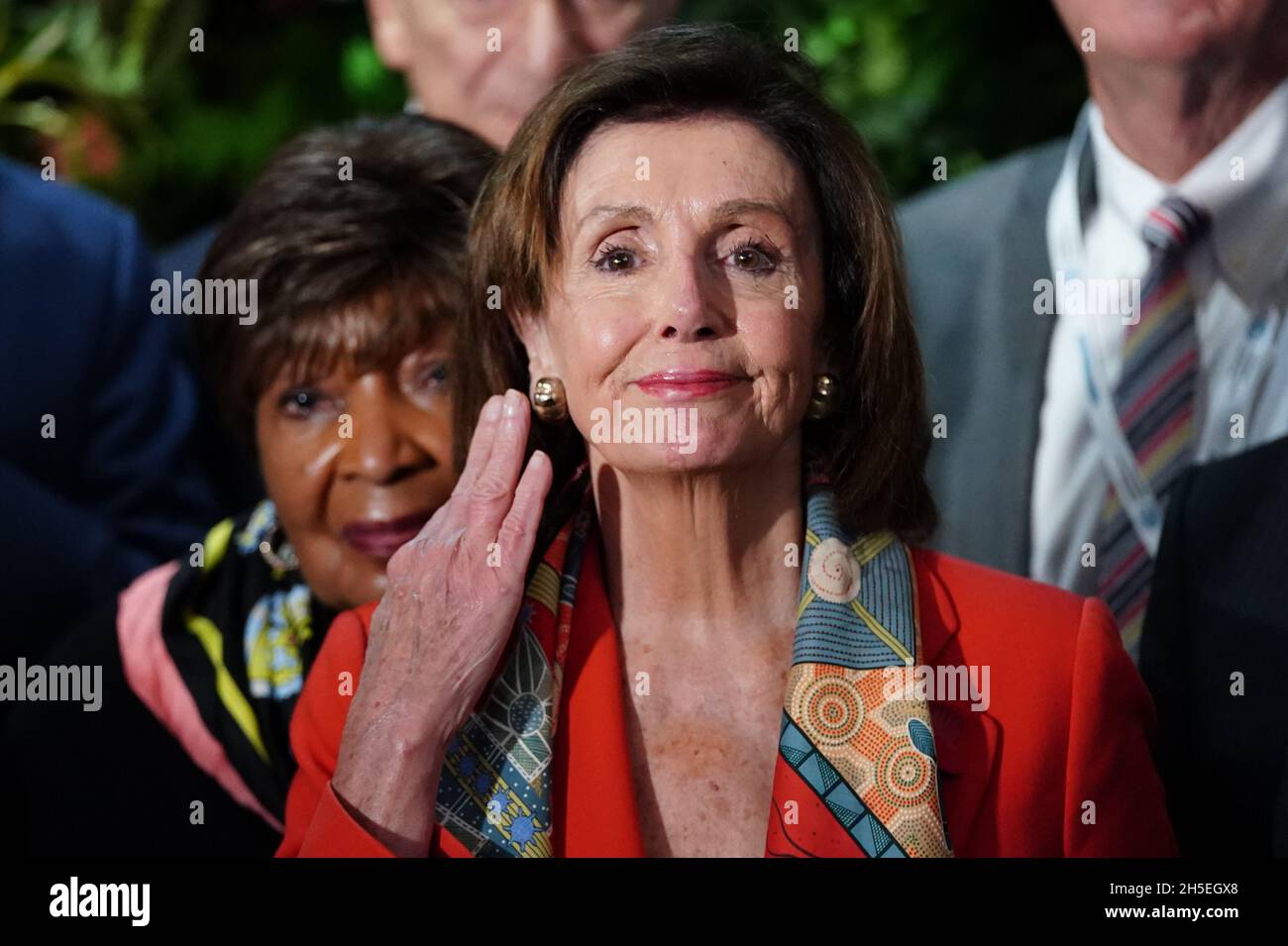 Speaker of the House of Representatives, Nancy Pelosi, attends the ...
