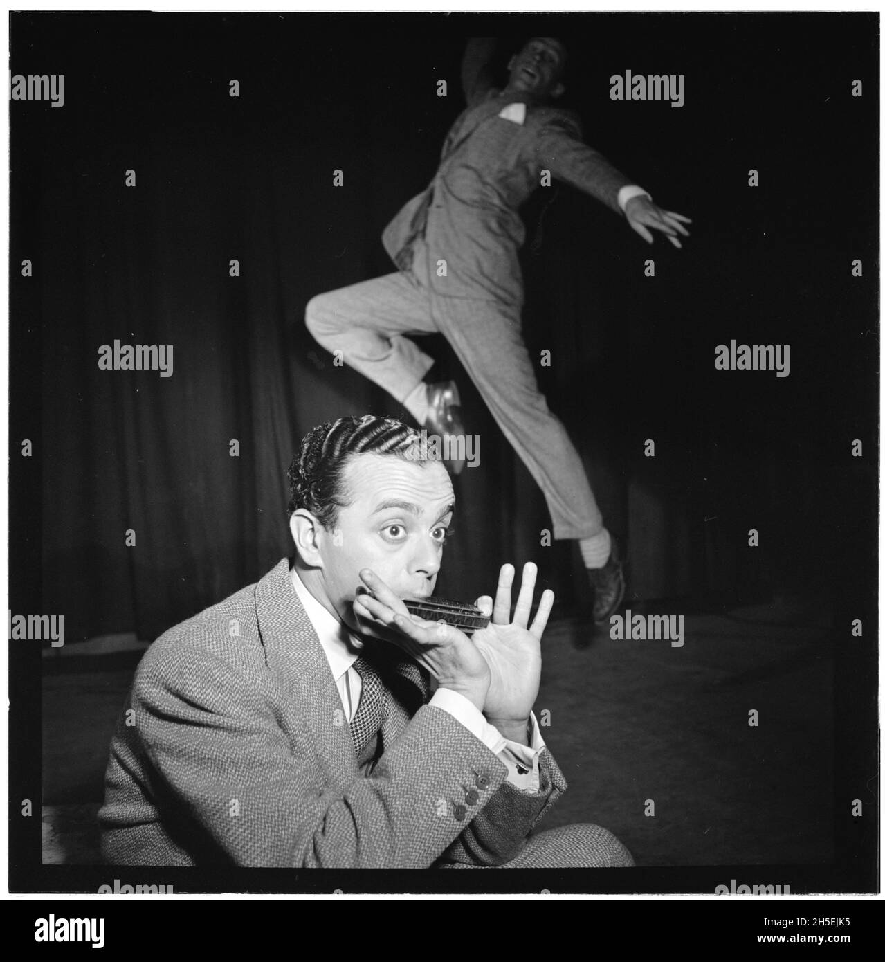 Mouth organ player Black and White Stock Photos & Images - Alamy