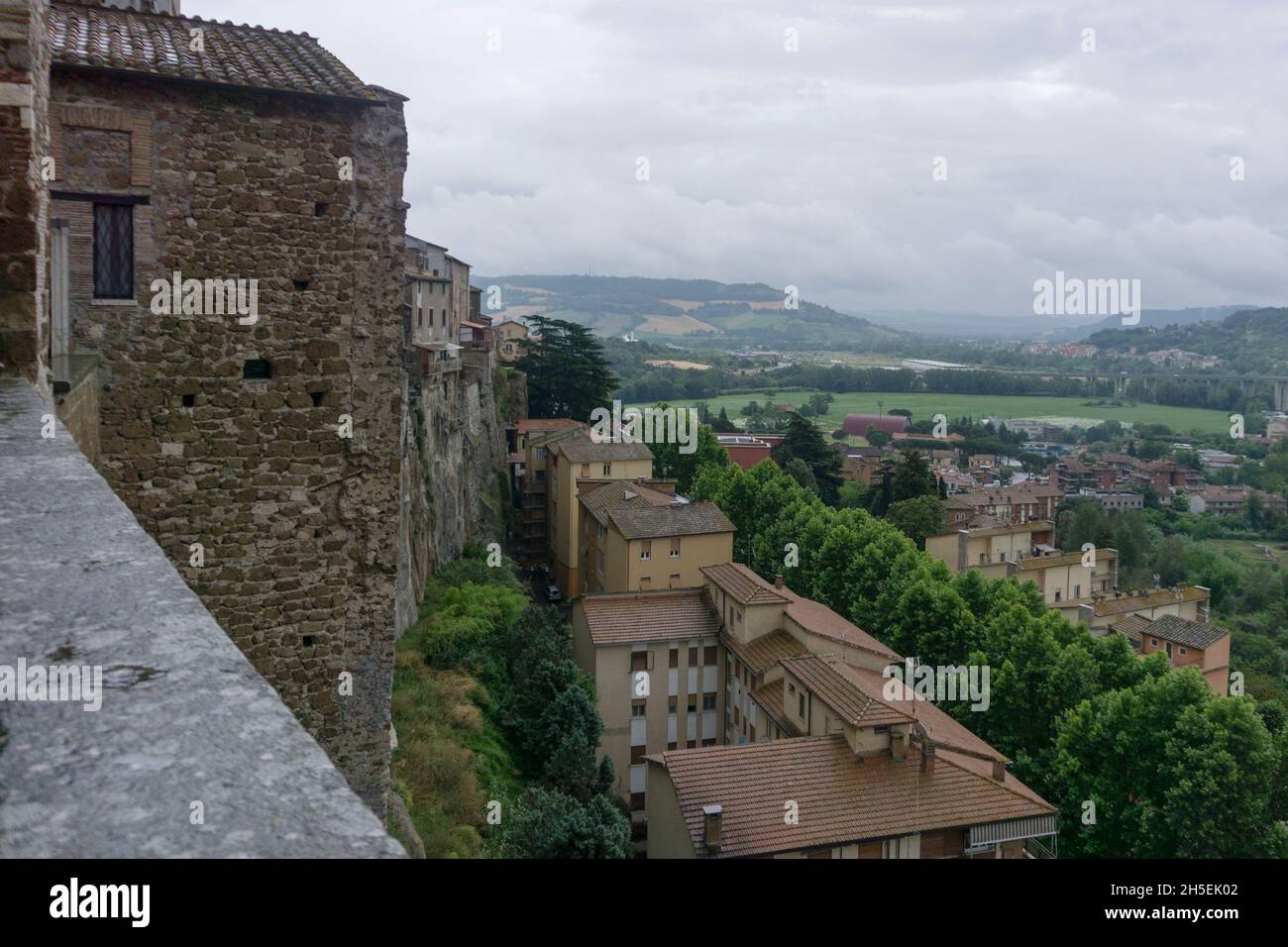 Old Town, Via Gramsci street, Walls, Orte, Lazio, Italy, Europe Stock ...
