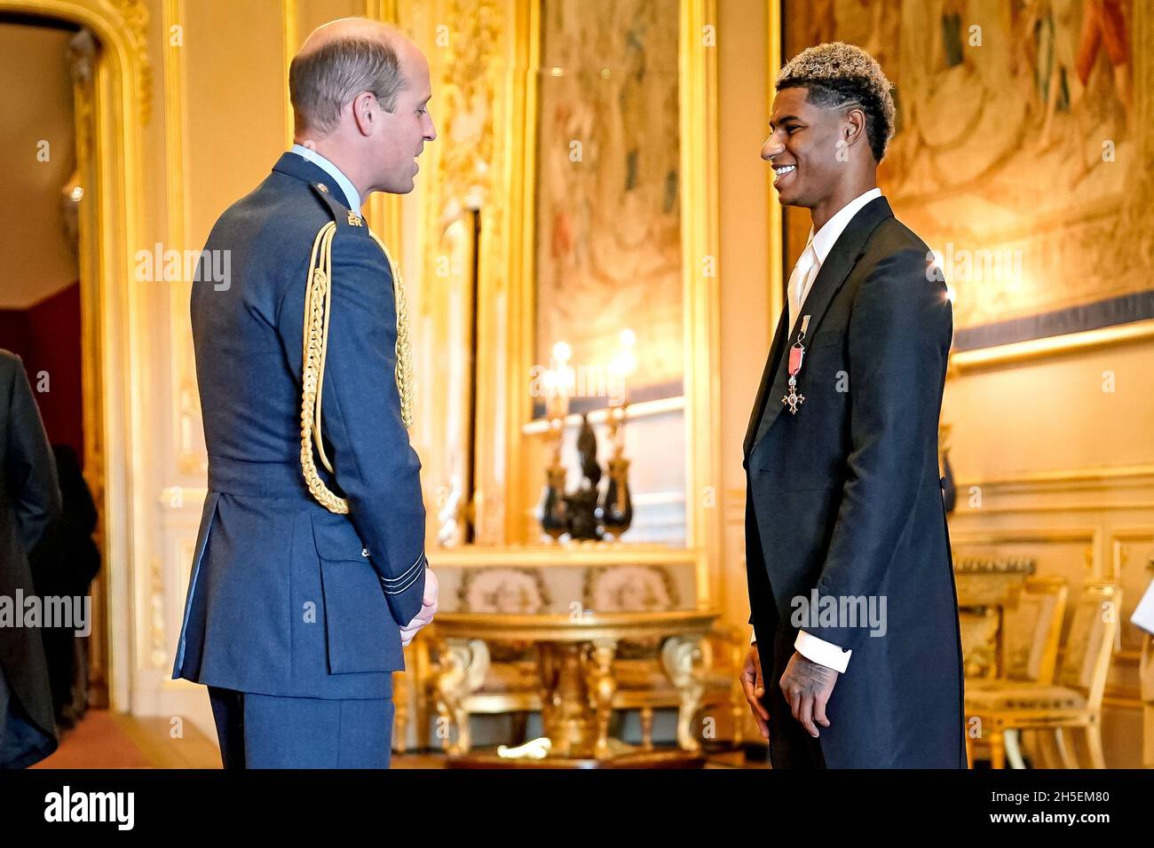 Footballer Marcus Rashford is made an MBE (Member of the Order of the ...
