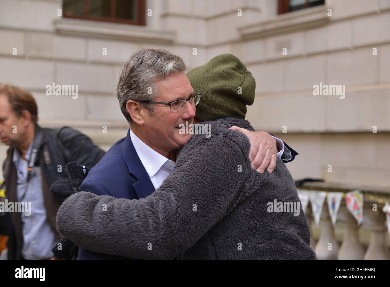 London, UK. 9th Nov, 2021. Labour leader Sir Keir Starmer and his ...