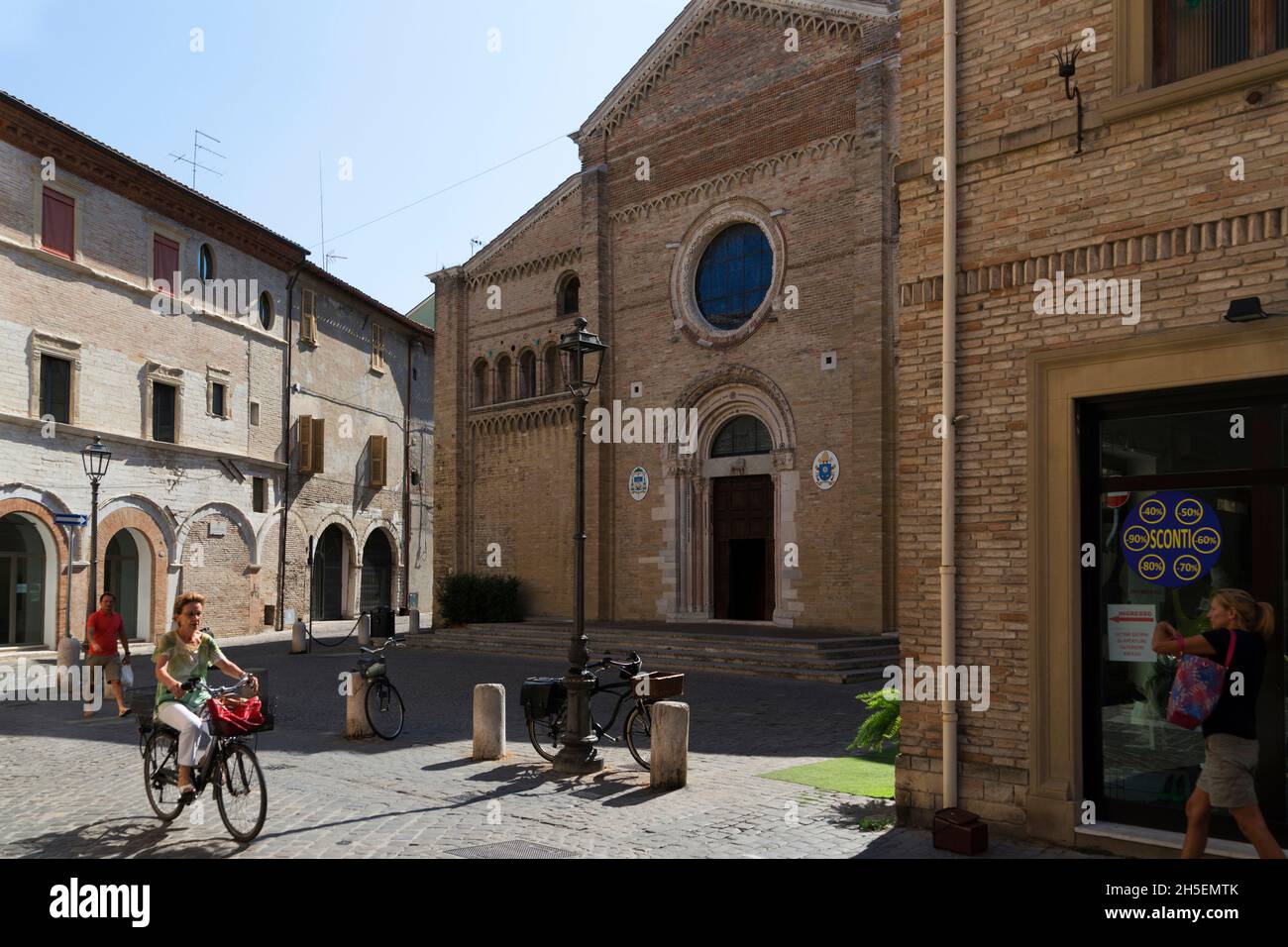 Old Town, Cathedral Santa Maria Maggiore, Fano, Marche, Italy, Europe ...