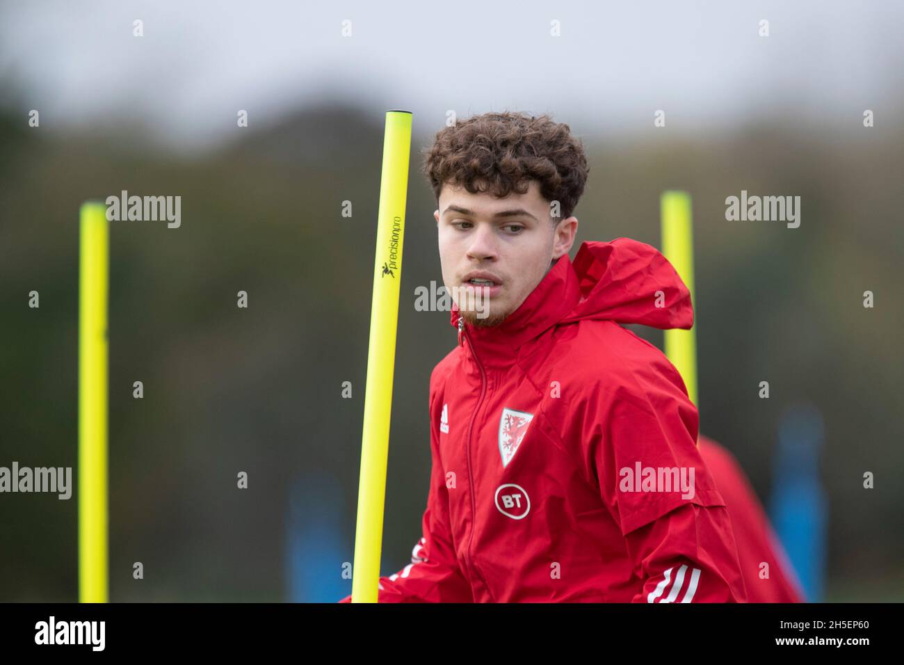 Hensol, Wales, UK. 09th Nov, 2021. Neco Williams during Wales national ...