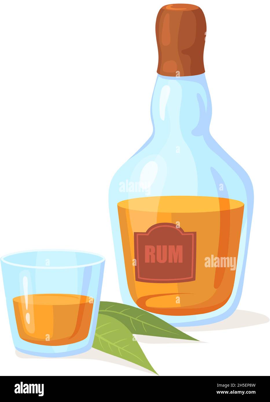 Cartoon rum bottle hi-res stock photography and images - Alamy