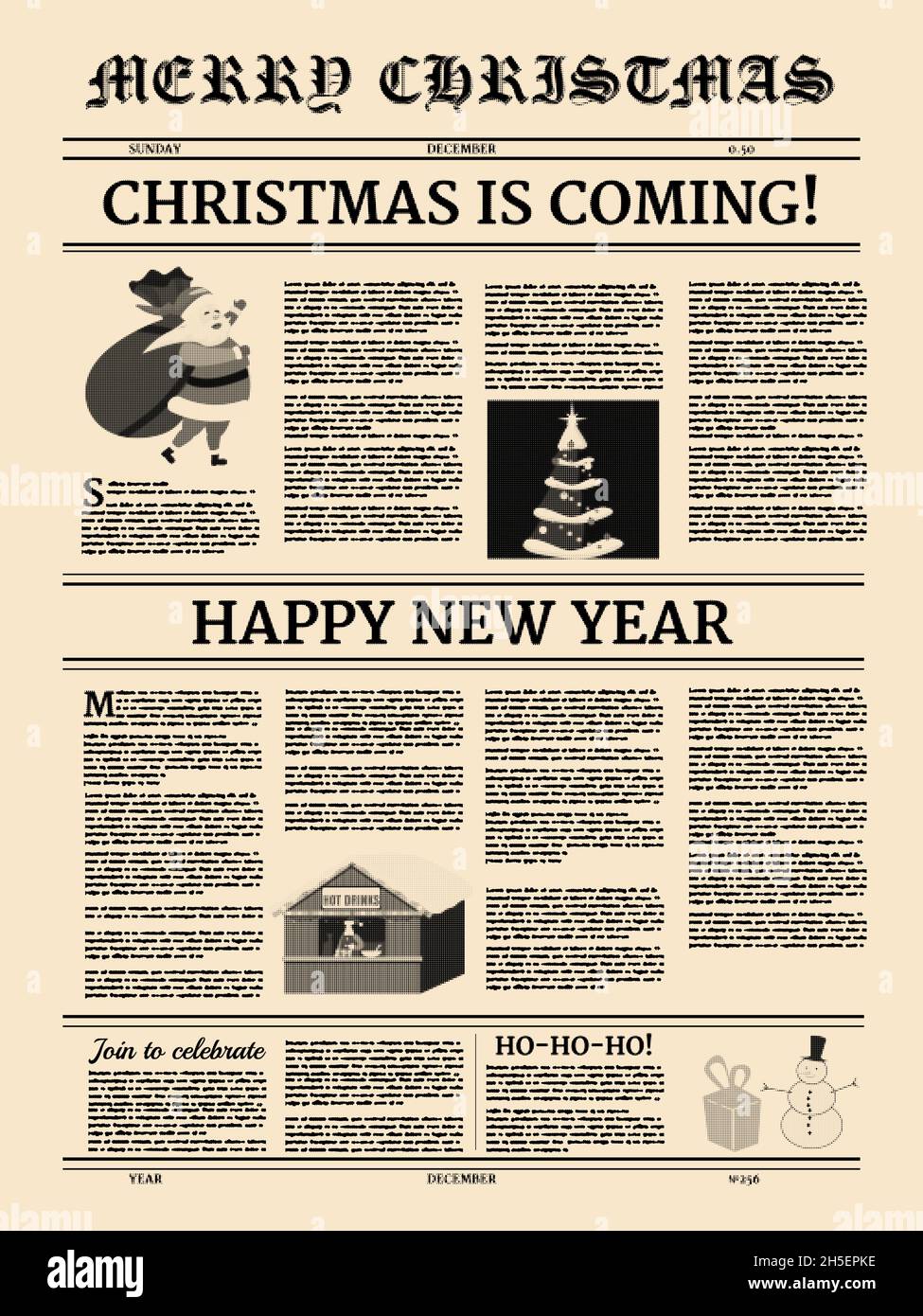 Newspaper Happy Holidays Star Wars Happy Holidays Ad (Dec 23, 1977)