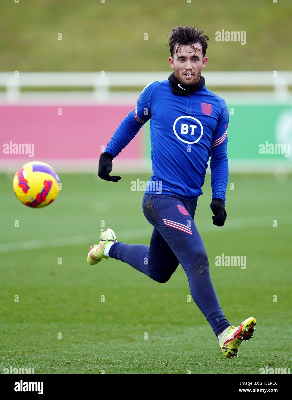England's Ben Chilwell during a training session at St George's Park ...