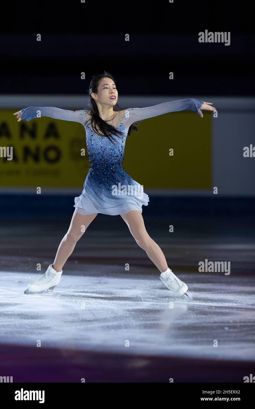 Mai Mihara from Japan performs in the gala exhibition during day 3 of ...