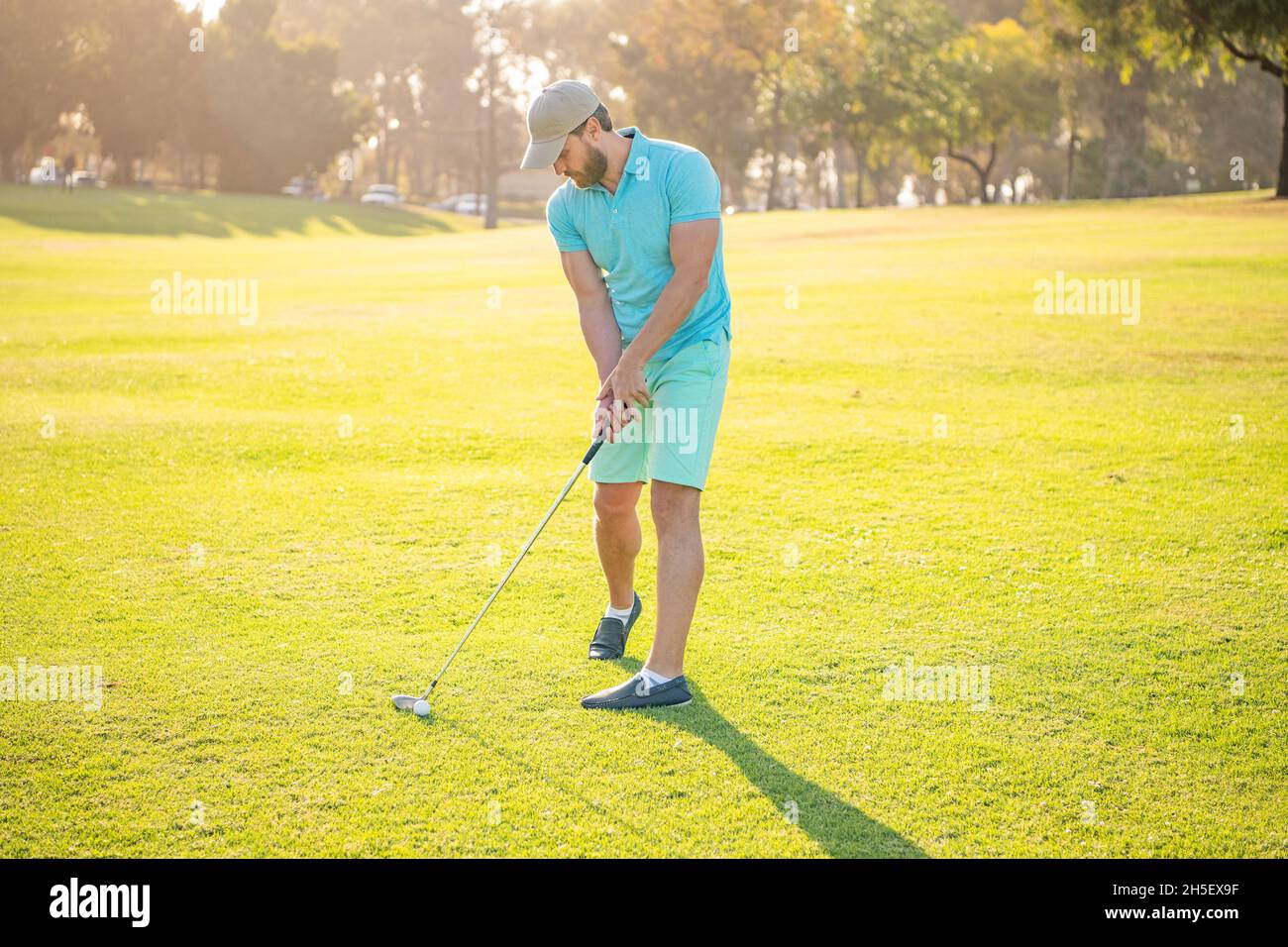 Golf player at the golf course hi-res stock photography and images - Alamy