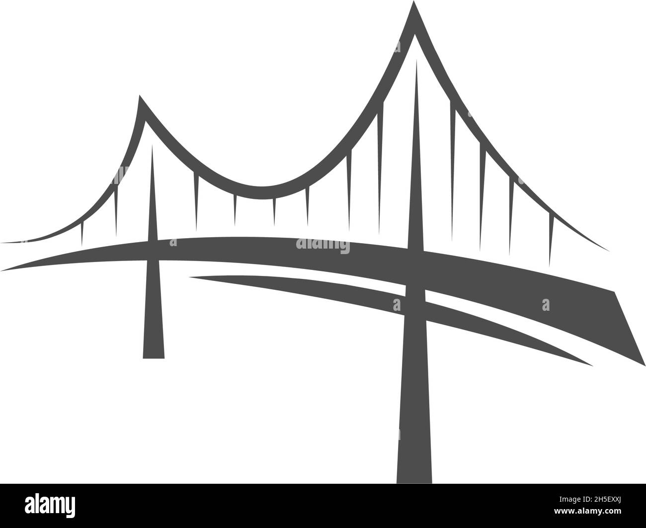 Bridge Logo Template vector icon illustration design Stock Vector Image ...