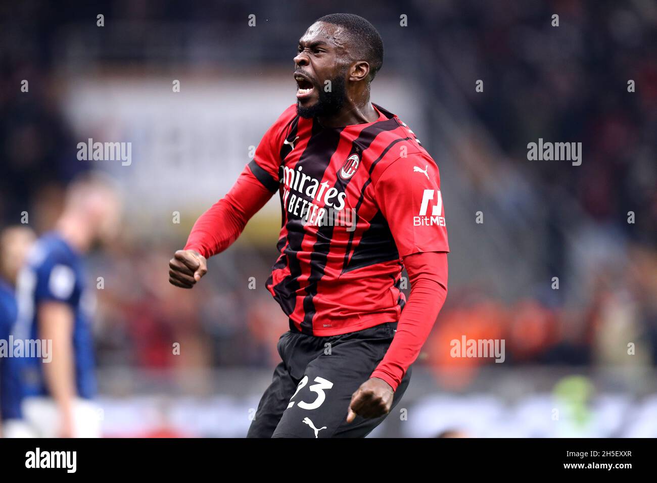 Fikayo Tomori of Ac Milan celebrates during the Serie A match between ...