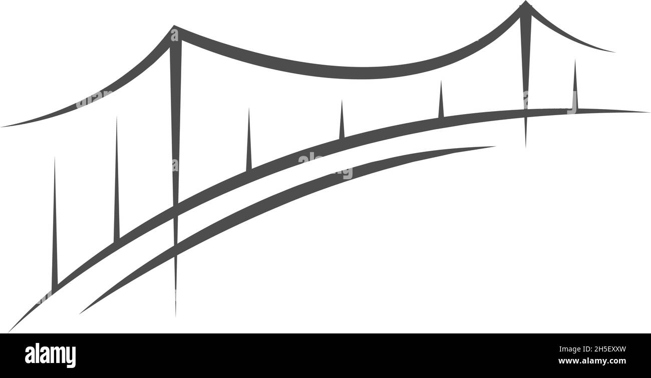 Bridge Logo Template vector icon illustration design Stock Vector Image ...