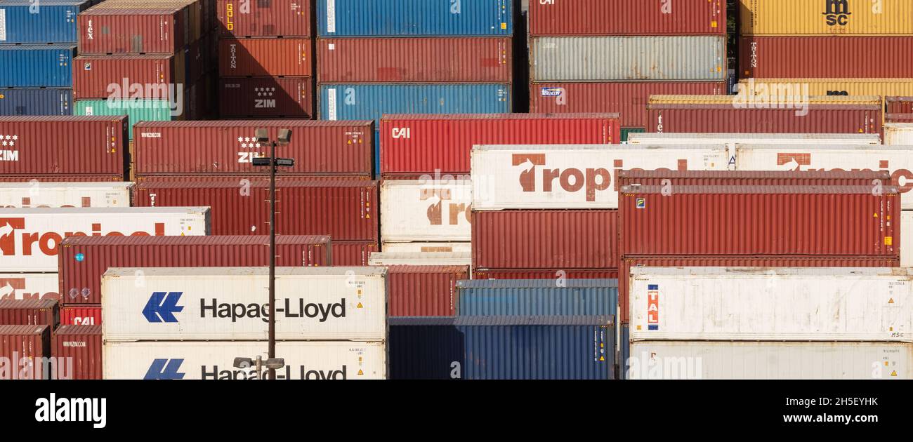 Bridgetown port, Barbados, West Indies - May 16, 2020: Bridgetown port ...