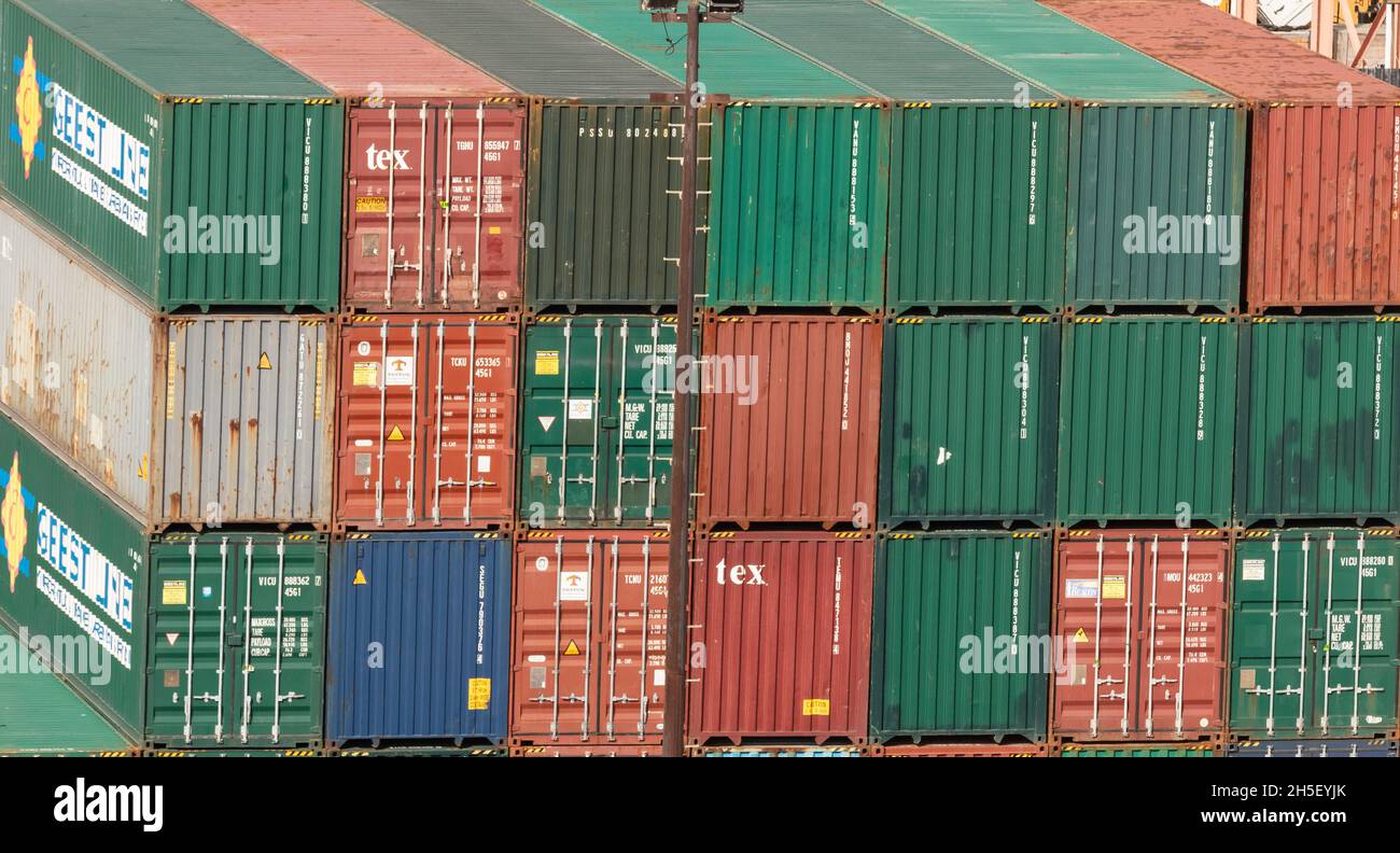 Bridgetown port, Barbados, West Indies - May 16, 2020: Bridgetown port ...