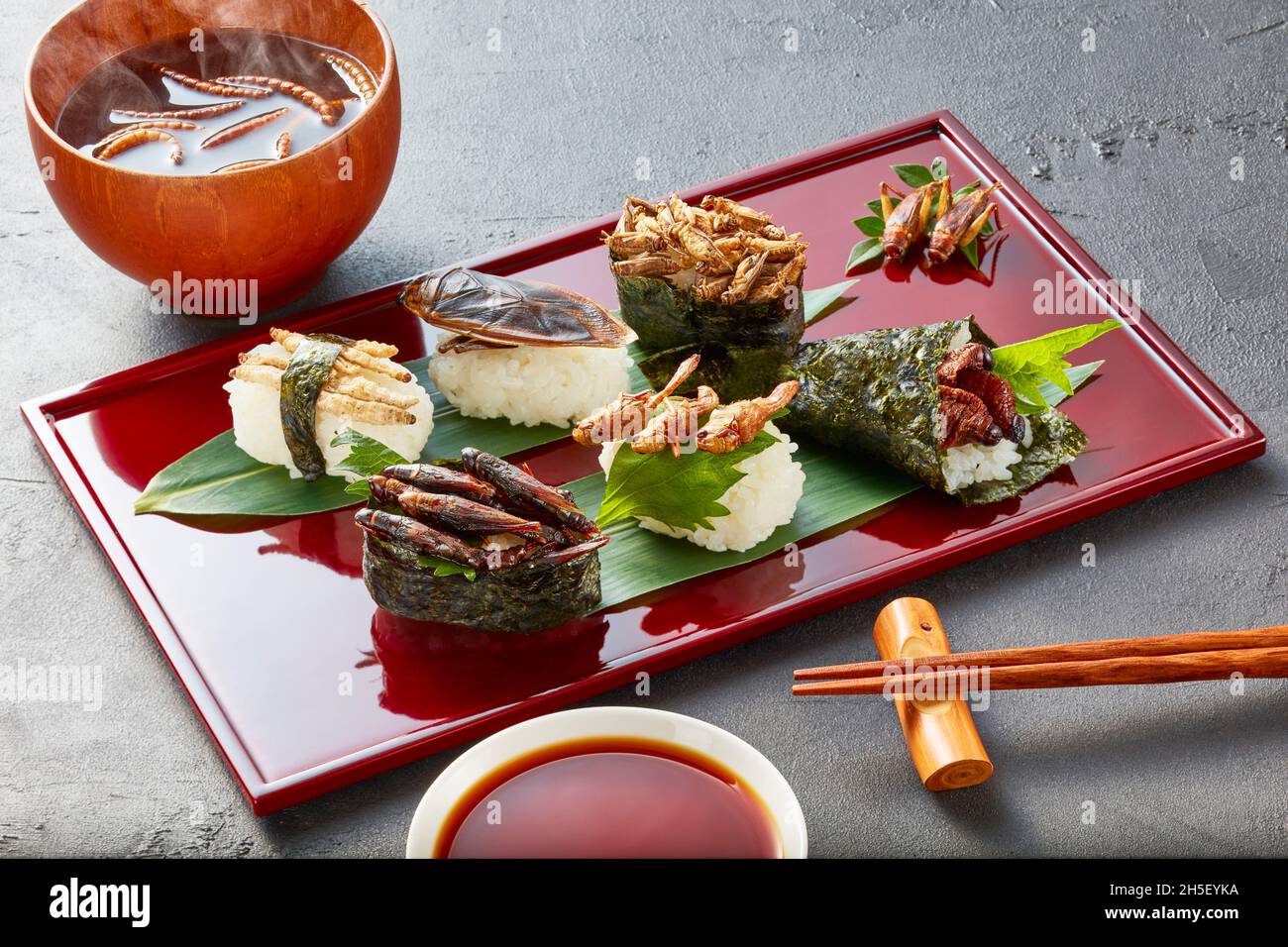 Insect sushi hi-res stock photography and images - Alamy