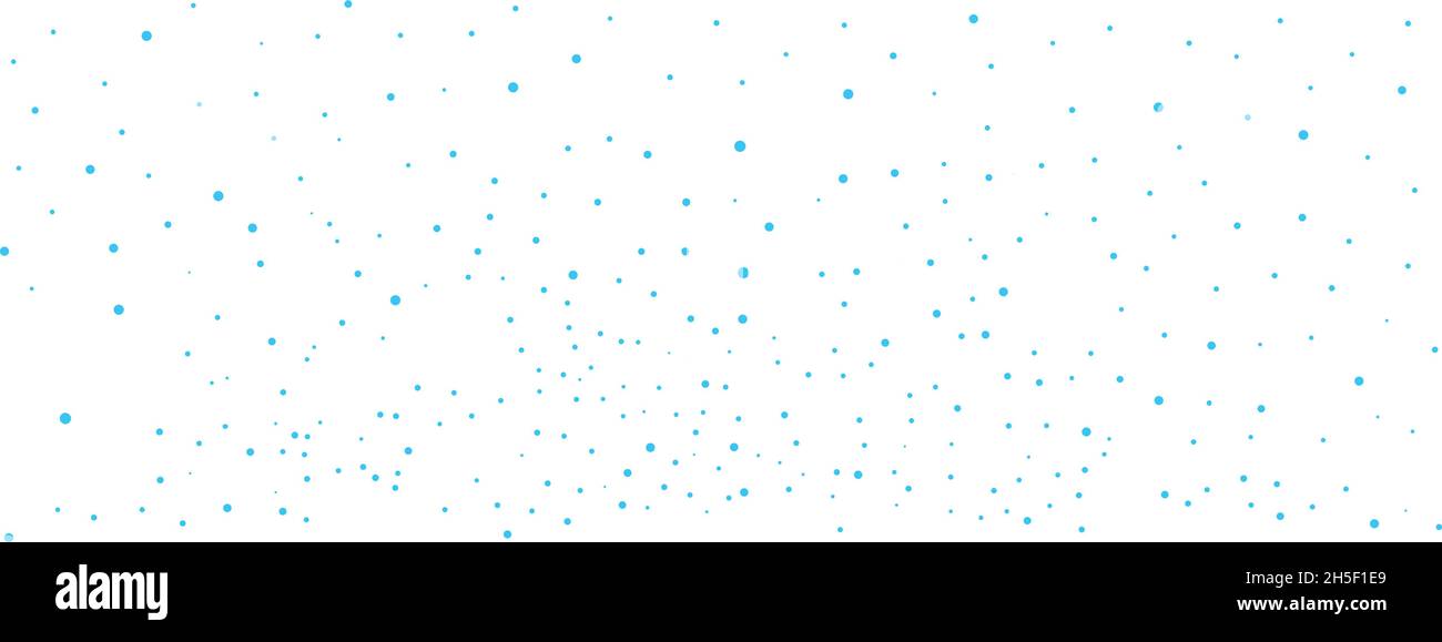 Blue dot pattern. Falling snow. Winter background Stock Vector Image ...