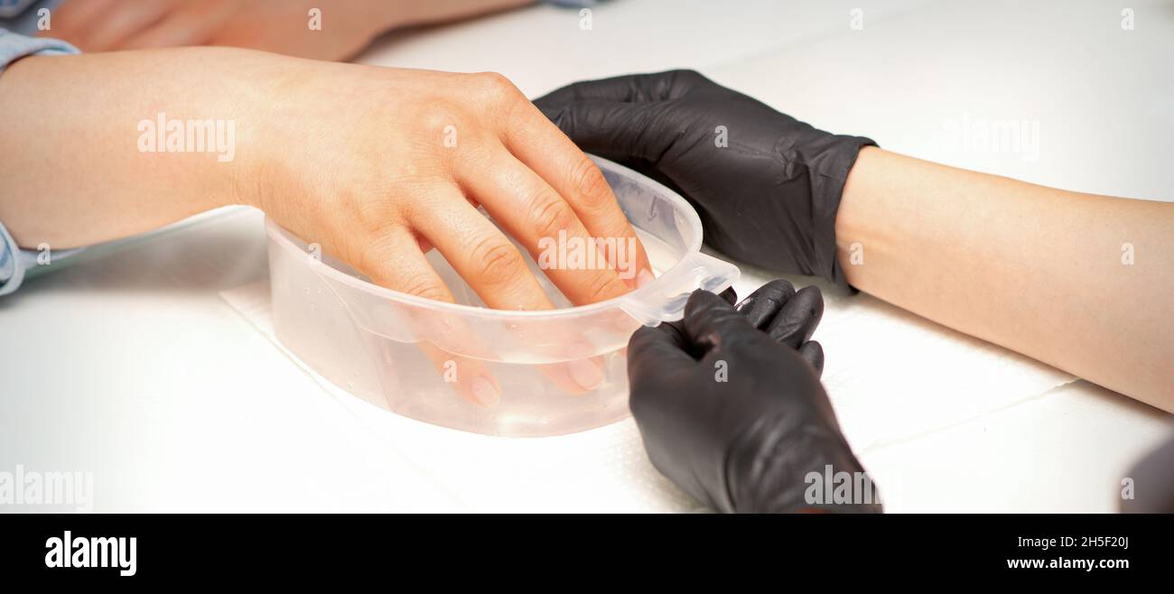 Beauty manicure nails water hi-res stock photography and images - Alamy
