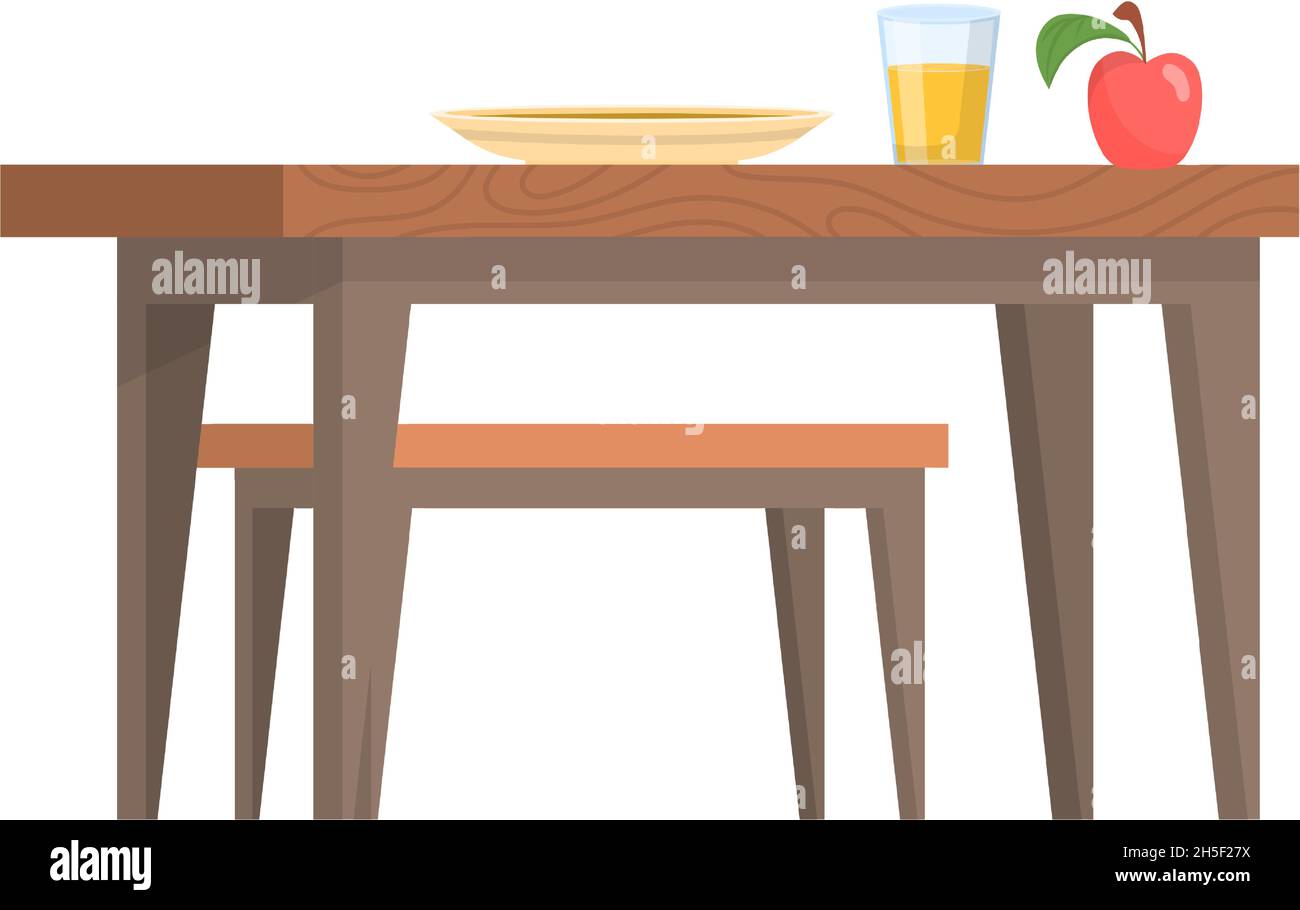 Interior view breakfast table Stock Vector Images - Alamy