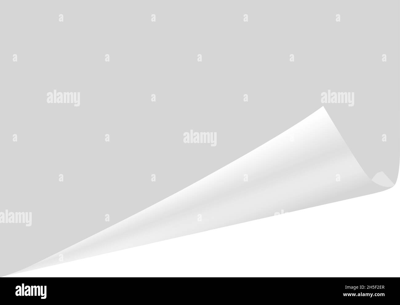 Empty page with corner fold. Curled paper mockup Stock Vector Image ...