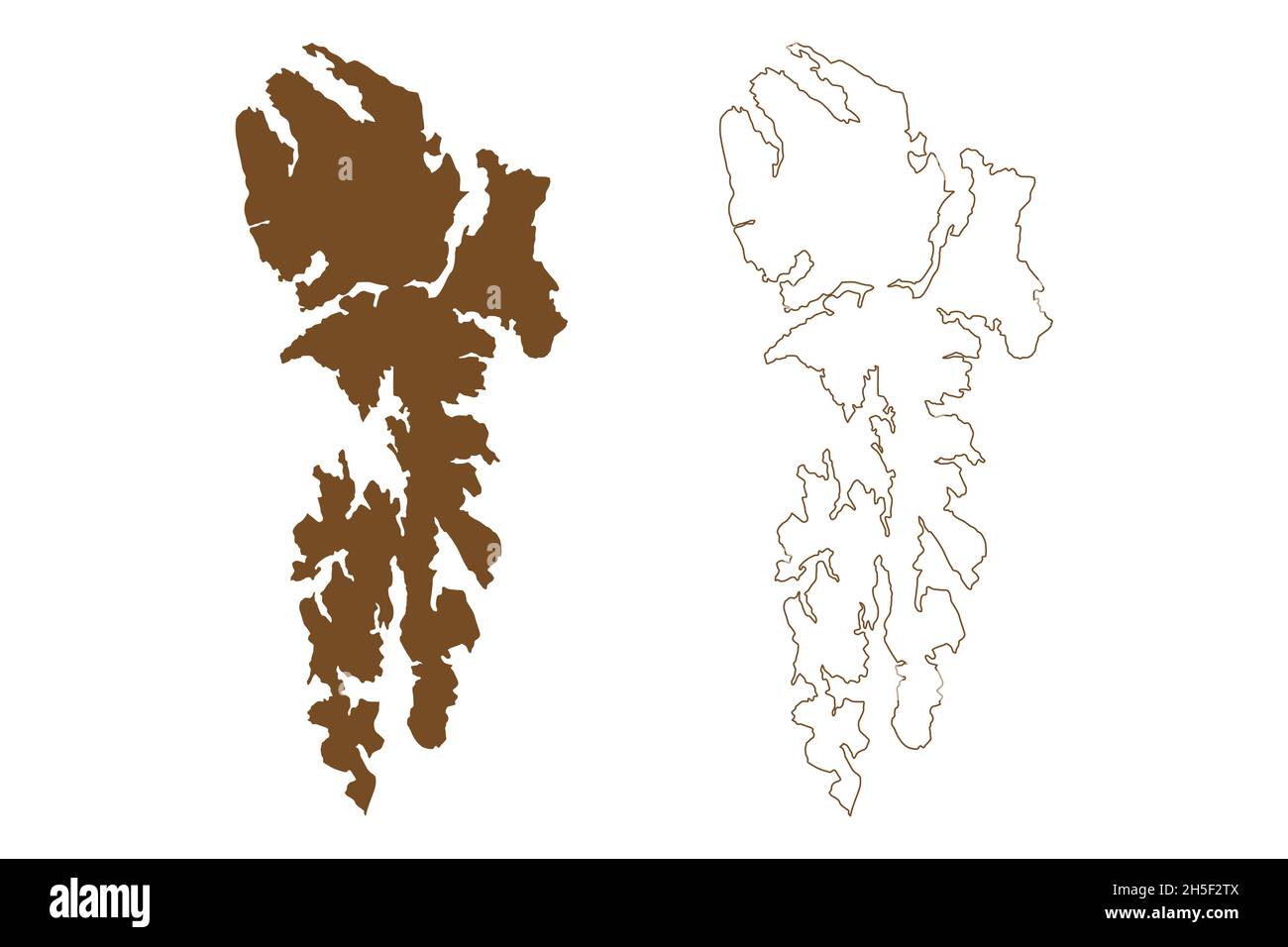 Alexander archipelago map hi-res stock photography and images - Alamy