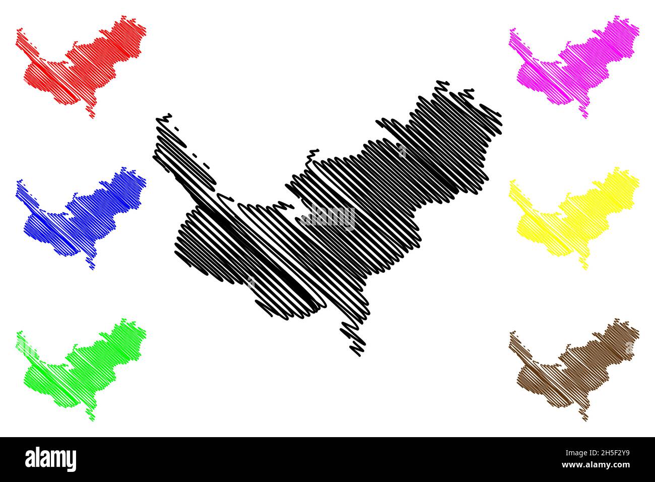 Anuppur district (Madhya Pradesh State, Shahdol division, Republic of ...