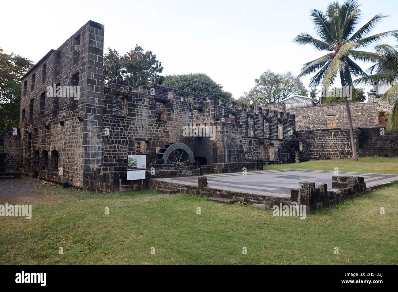 The historical ruins of Balaclava, Mauritius, Indian Ocean, Africa ...