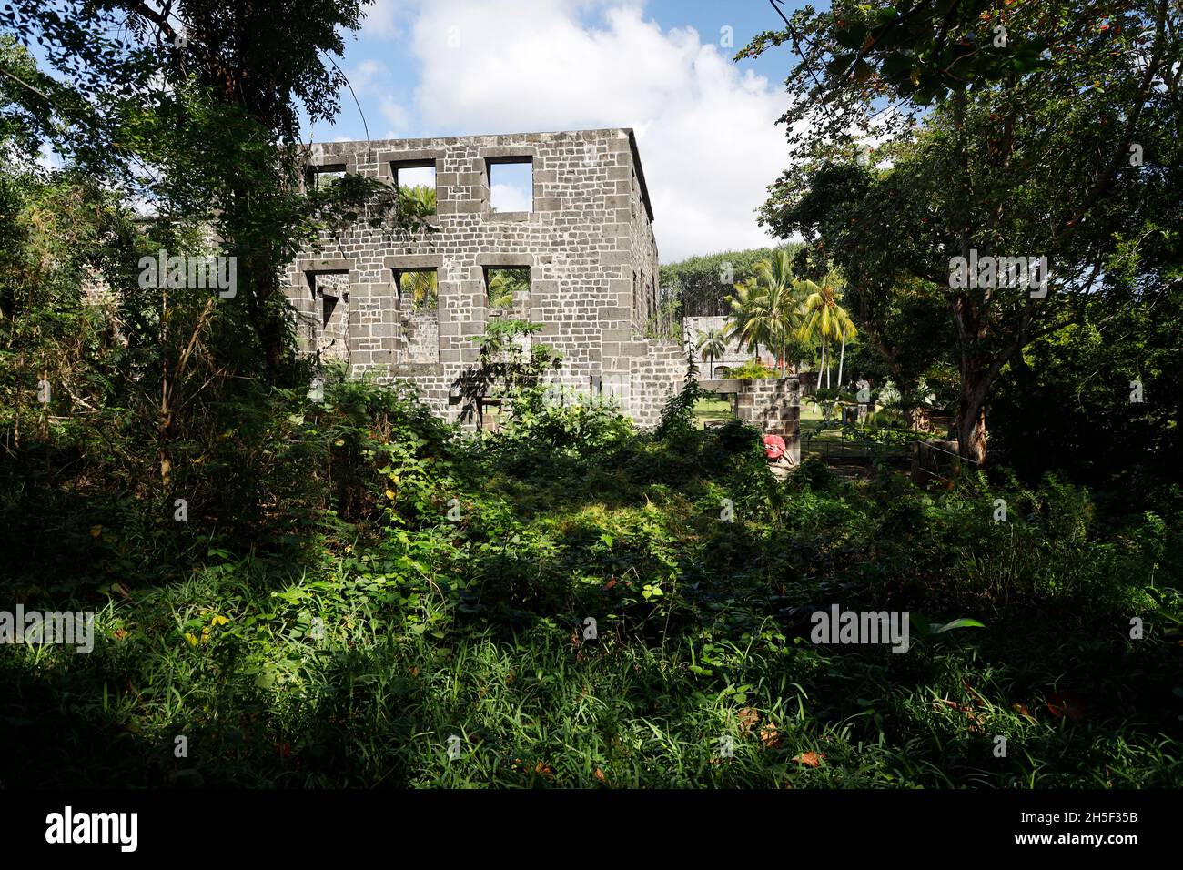 The historical ruins of Balaclava, Mauritius, Indian Ocean, Africa ...