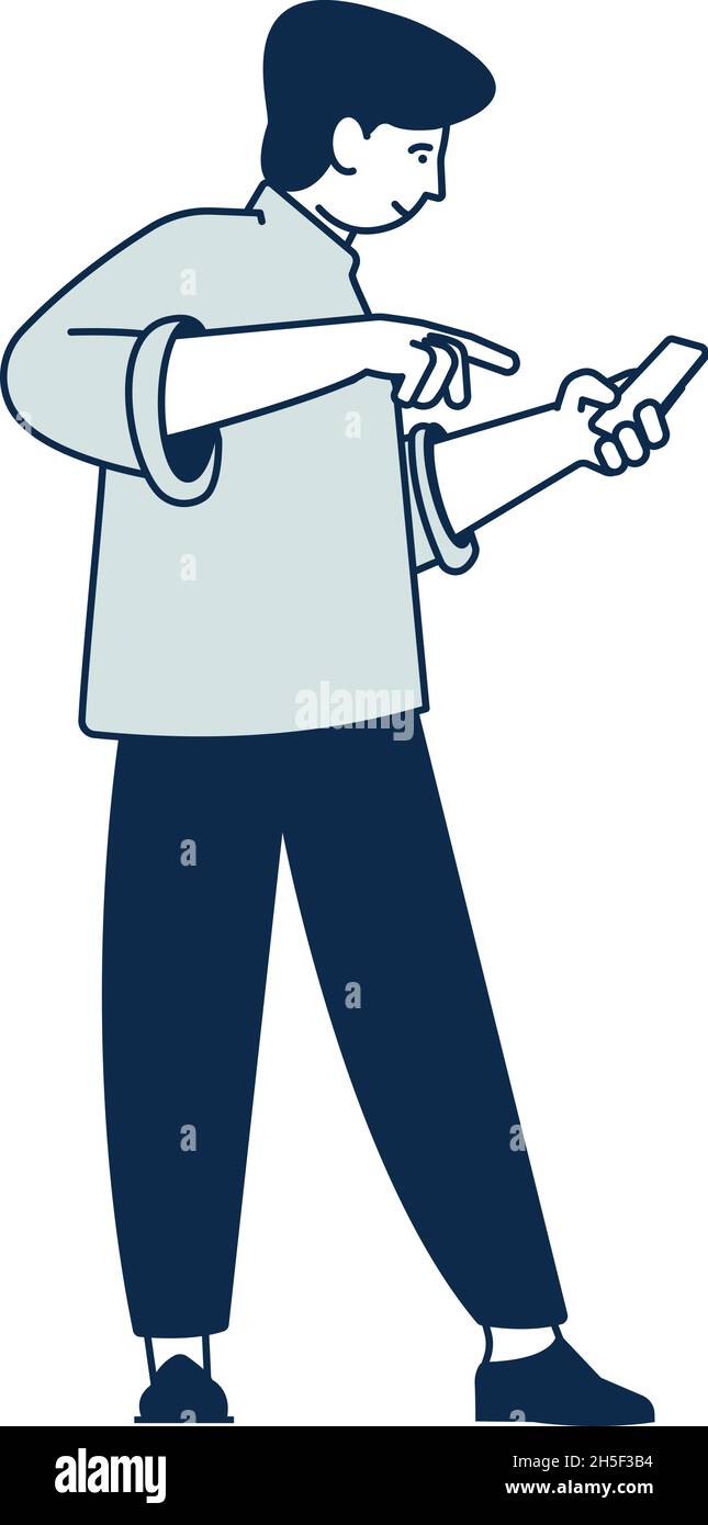 Cheerful typing Stock Vector Images - Alamy