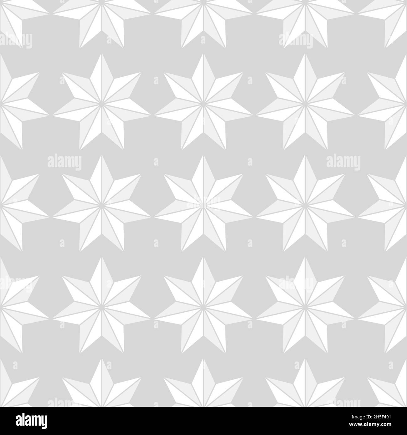White paper stars grey pattern background. Vector illustration texture ...