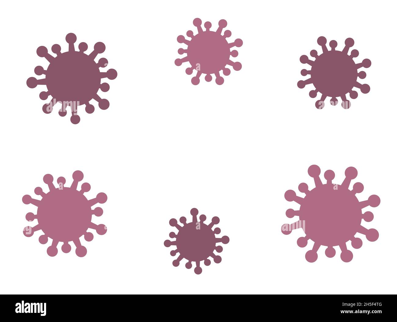 Coronavirus virus border background. Vector illustration Stock Vector ...