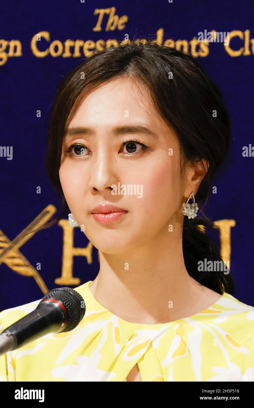 November 9, 2021, Tokyo, Japan: Japanese actress Kiki Sugino attends a Q&A session for the film ...