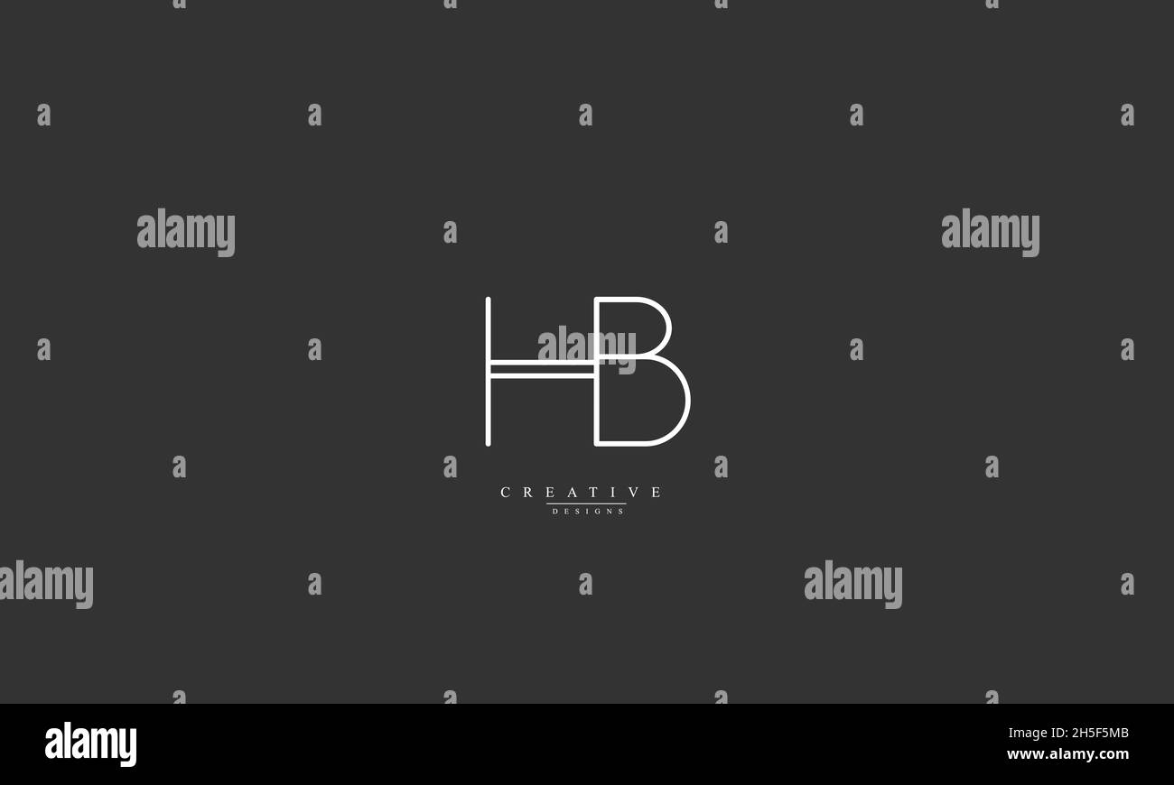 Bh letters Stock Vector Images - Alamy