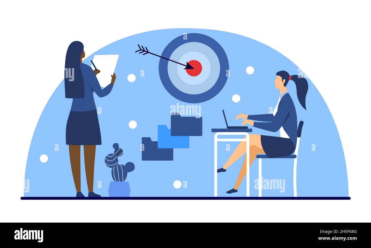 Focusing on work concept Stock Vector Image & Art - Alamy