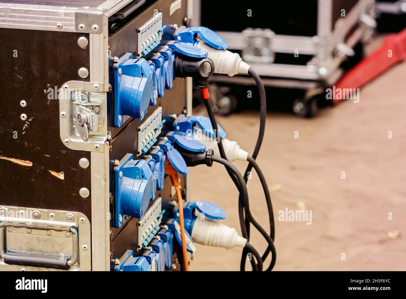 Stage portable device for power distribution and power switching Stock ...