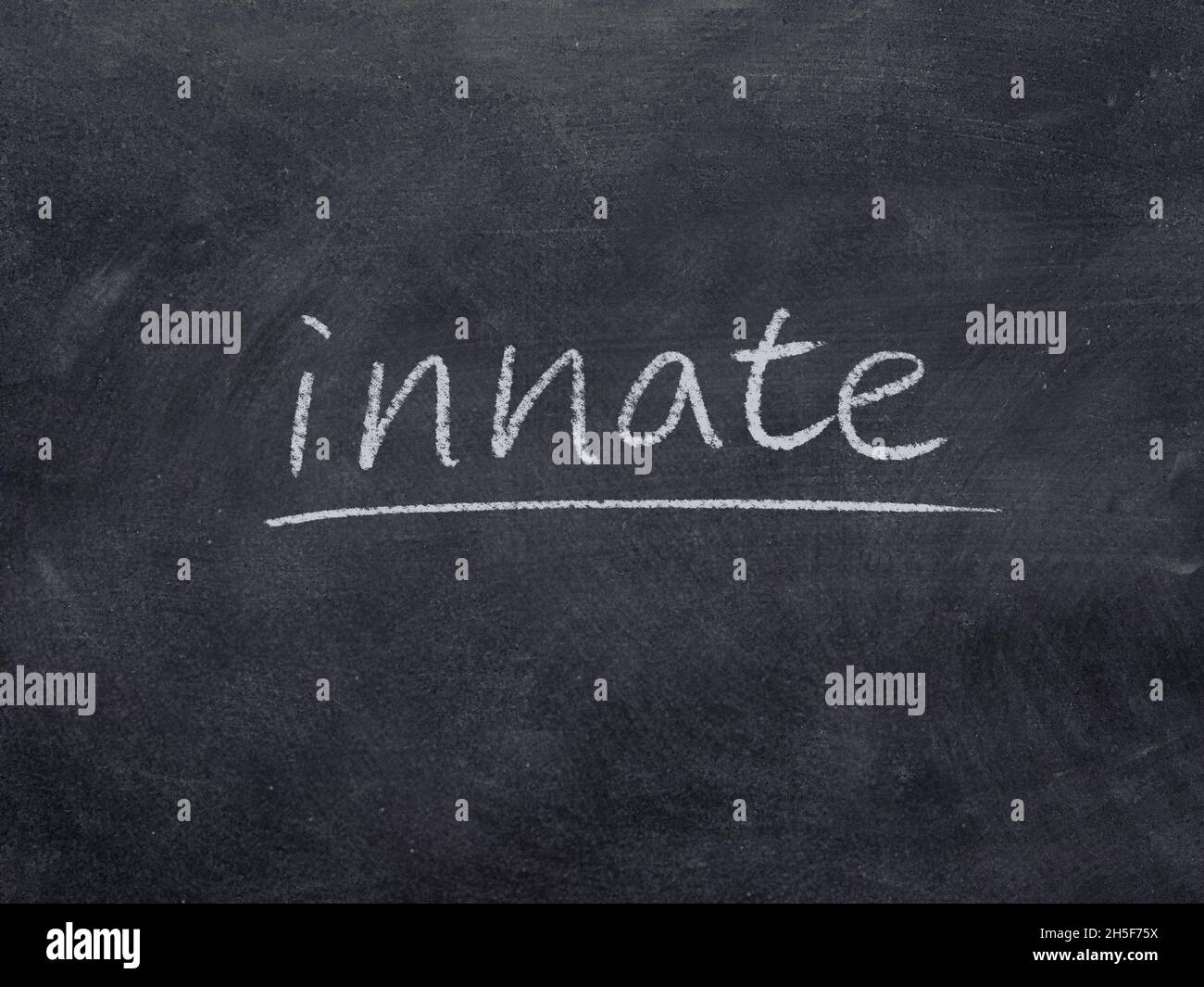 innate concept word on blackboard background Stock Photo - Alamy